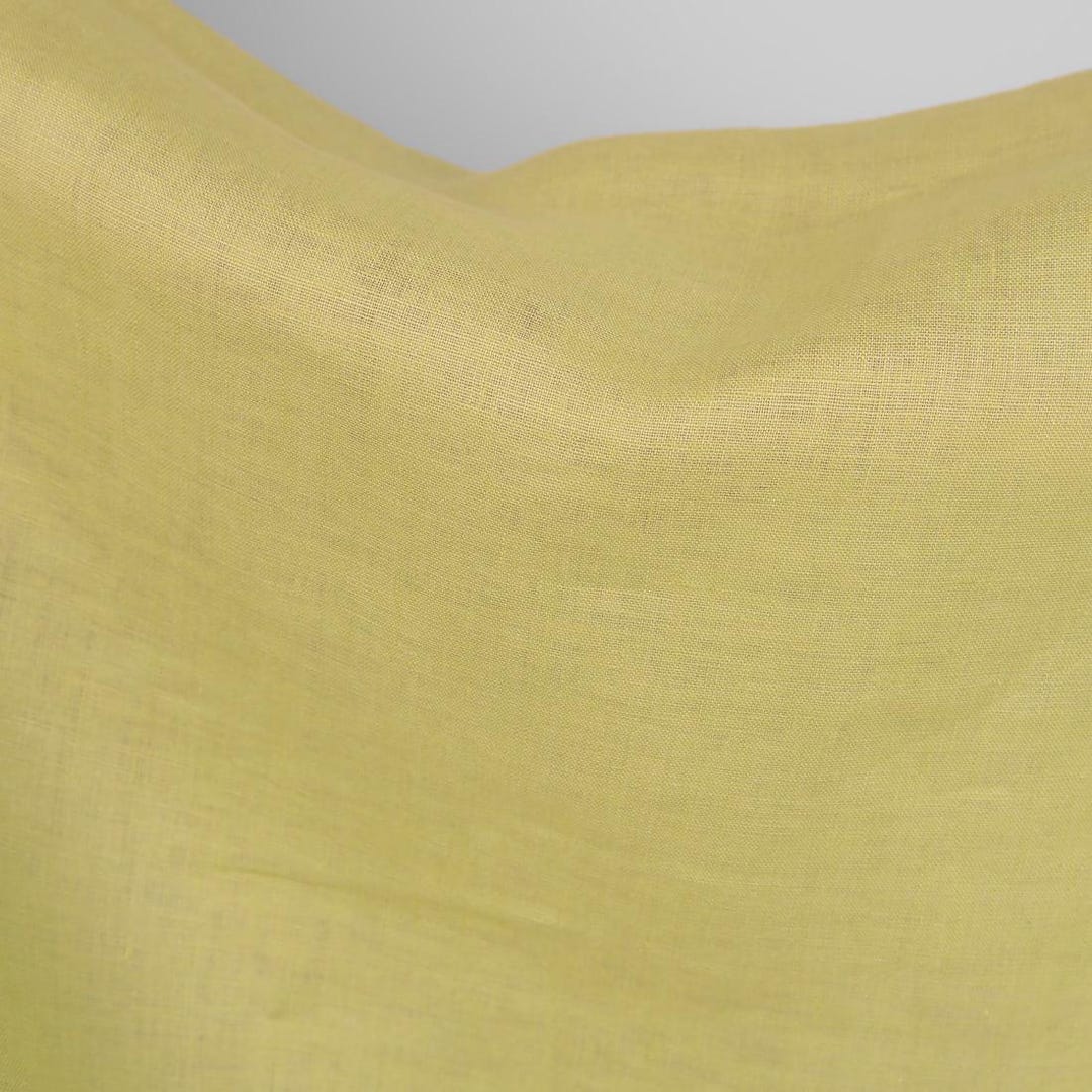 Linen Fabric Pale Lime Colour | Width 150cm | Weight 115gsm | Produced ...