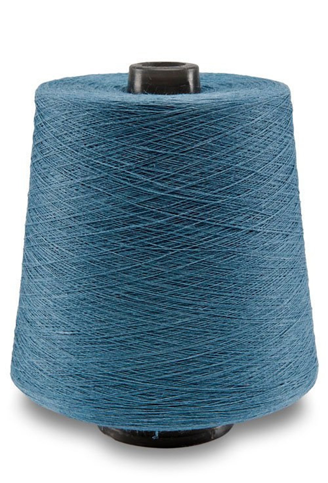 100% Linen Yarn Cone 500g 17.6oz Grayish Denim Blue | Etsy