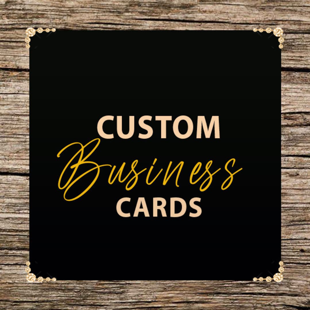 Custom Business Card | Etsy Business Card Design | Etsy Shop Business ...