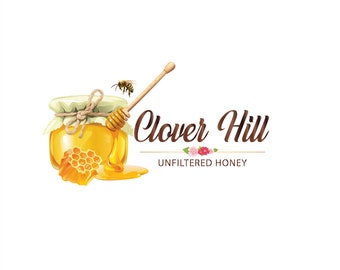 Rustic Bee Farmhouse Logo Farmhouse Logo Design Rustic | Etsy