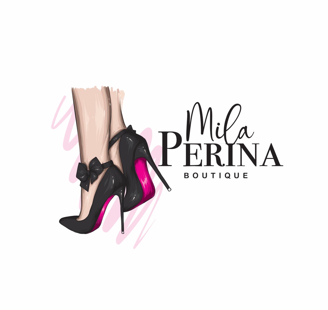 Fashion Logo | Stiletto Logo | Logo Design Custom | Etsy Shop Logo ...