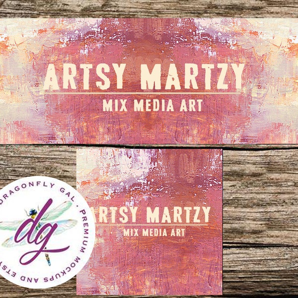 Rustic Etsy Banner Avatar Wood Boutique Banner 2 Piece Set Store ...