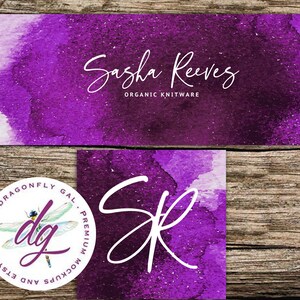 Etsy Abstract Fall/ Purple Watercolor Banner Avatar - Etsy