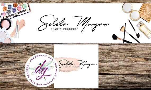 Etsy Beauty Store Banner Avatar Blush Pink Banner 2 | Etsy