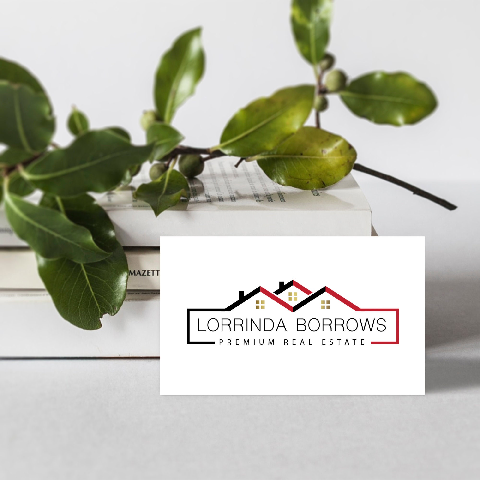 Real Estate Agent House Logo, Realtor Logo, Red Logo, Real Estate Logo ...