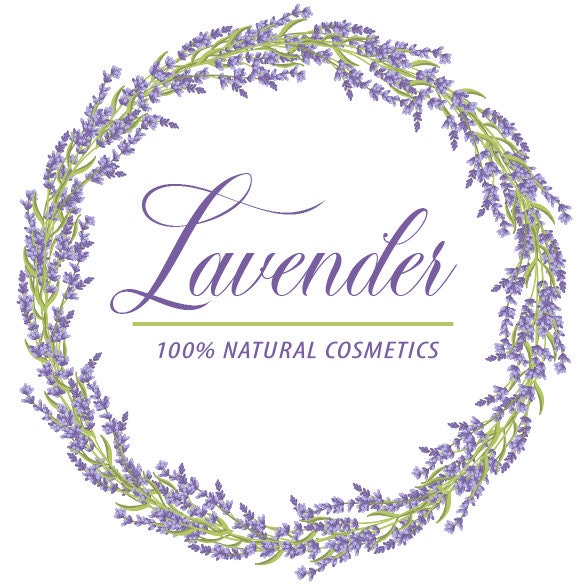 Lavender Wreath Logo | Lavender Nature Logo | Watercolor Branch Logo ...