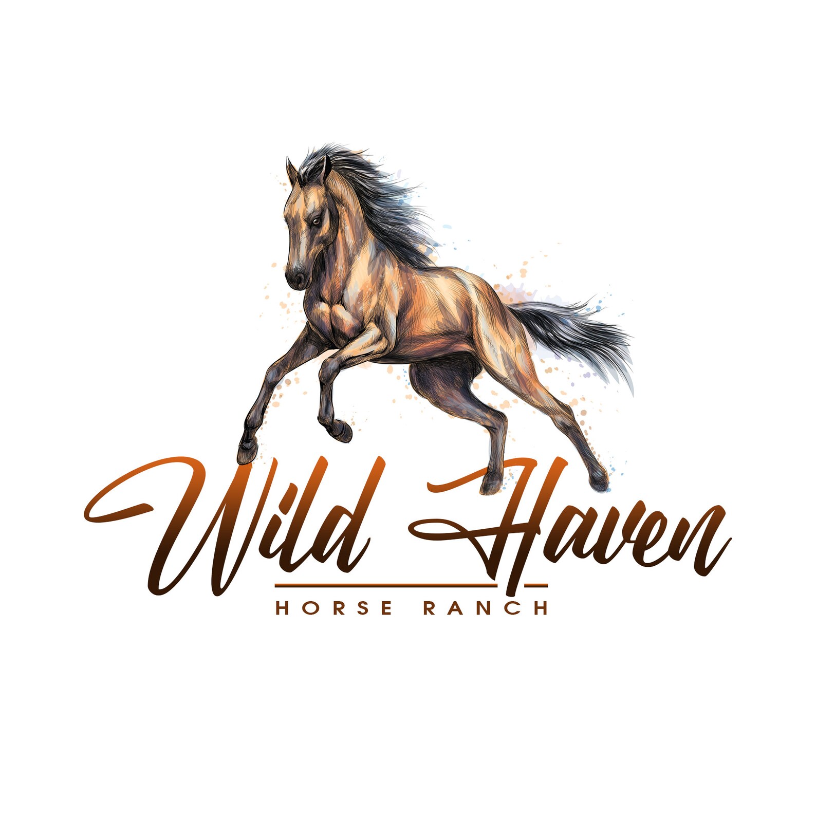Horse Ranch Logo | Farm House Logo | Barn Logo | Etsy Shop Store Icon ...