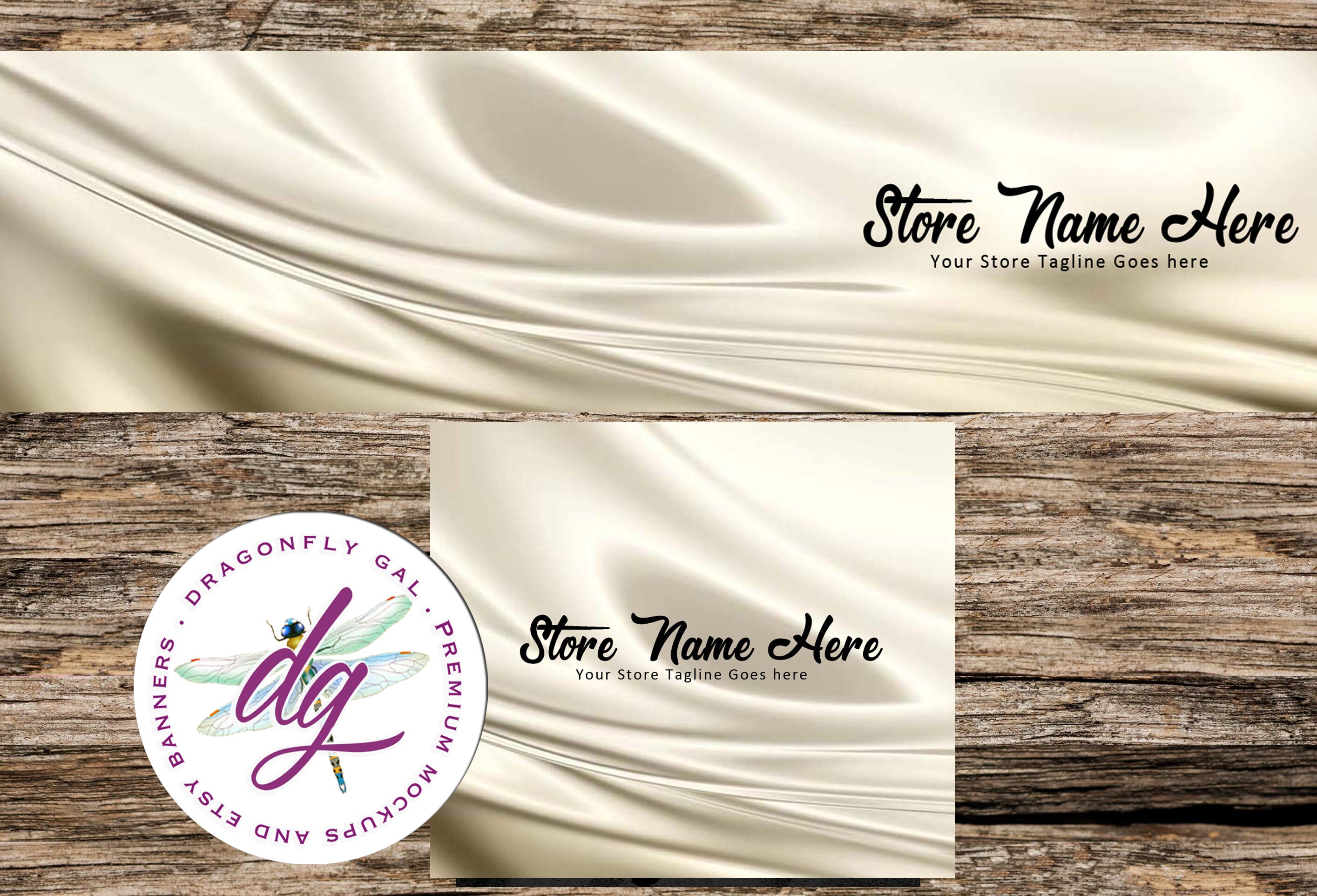 Etsy Banner Avatar Luxury Silk Fabric Wedding Etsy Banner - Etsy