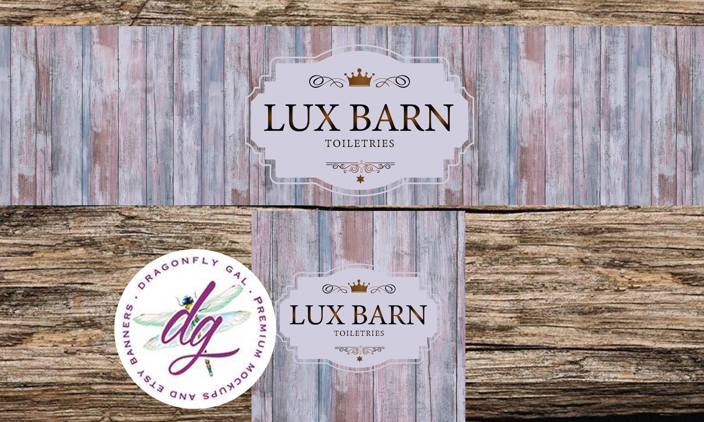 Rustic Etsy Banner + Avatar | Wood Boutique Banner | 2 Piece Set ...