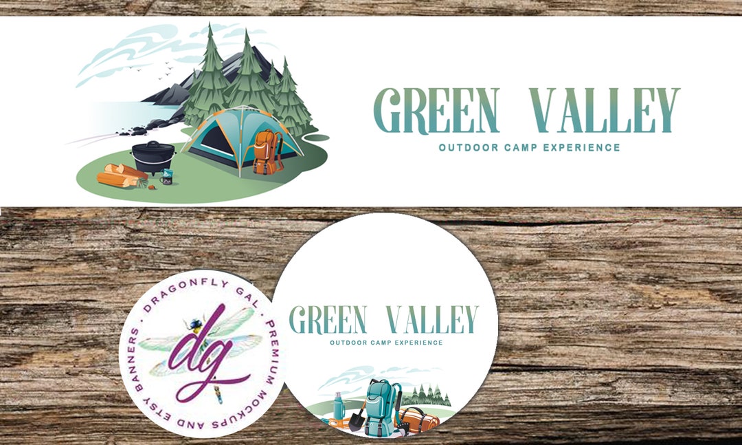 Etsy Banner + Avatar | Camping Design Banner | 2 Piece Set | Store ...