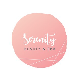 Abstract Pink and White Spa Logo | Modern Abstract Logo | Etsy Shop ...