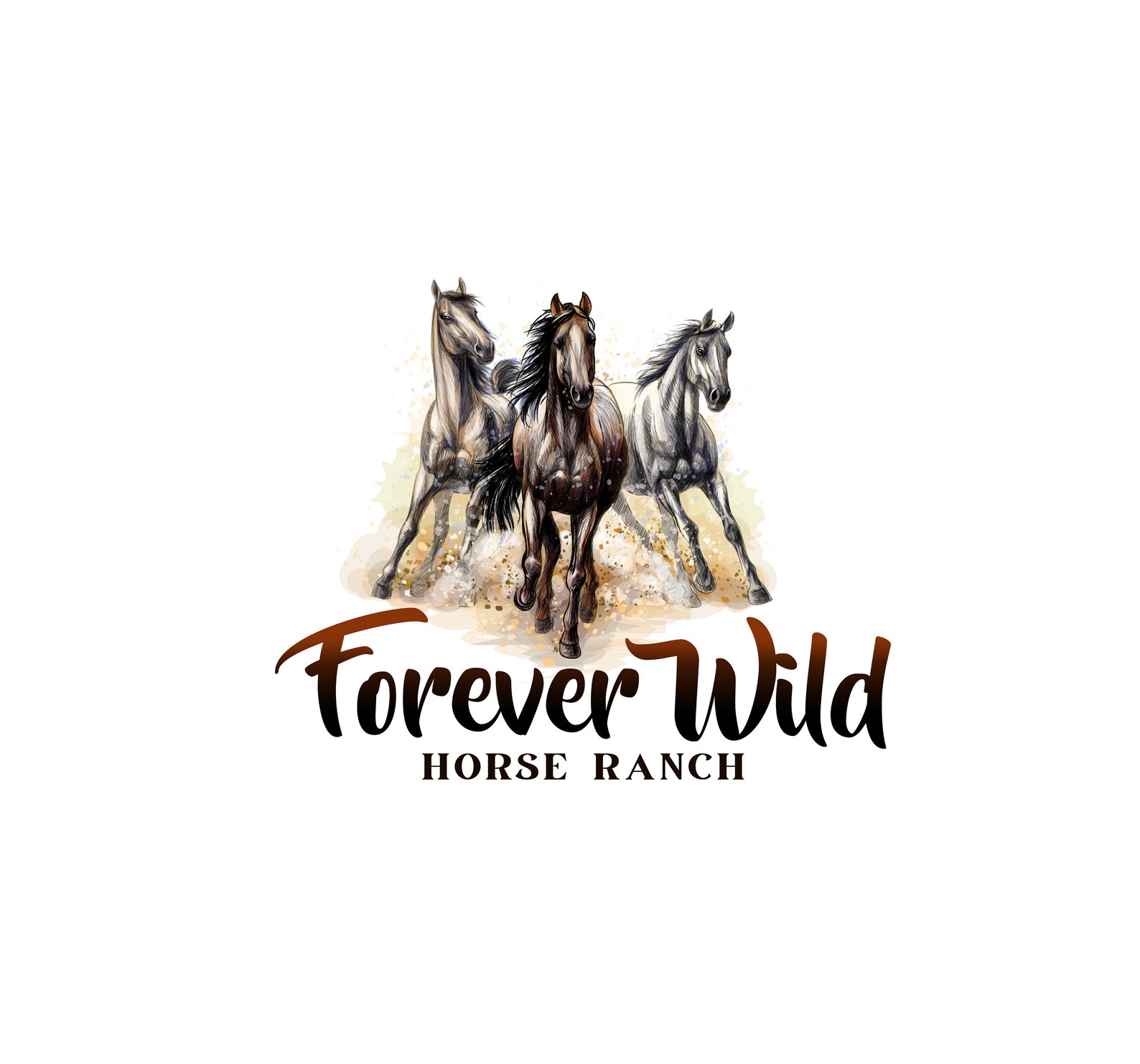 Horse Ranch Logo | Farm House Logo | Barn Logo | Etsy Shop Store Icon ...