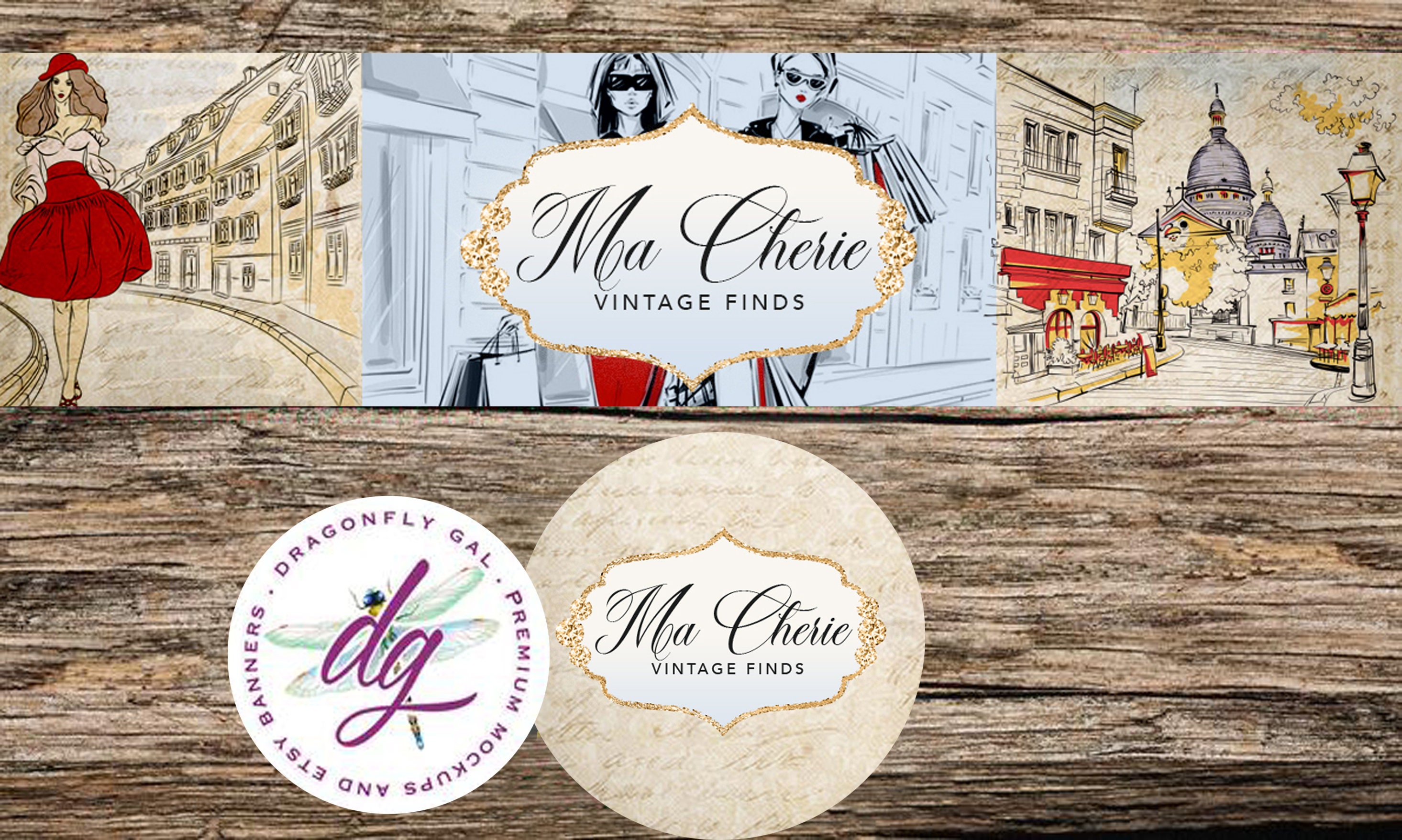 Etsy PARIS FRENCH Banner Avatar Metropolitan Banner 2 - Etsy