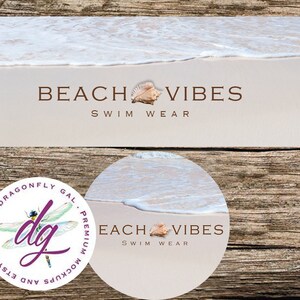 Etsy Banner Avatar Sandy Beach Design 2 Piece Set Store Graphics ...