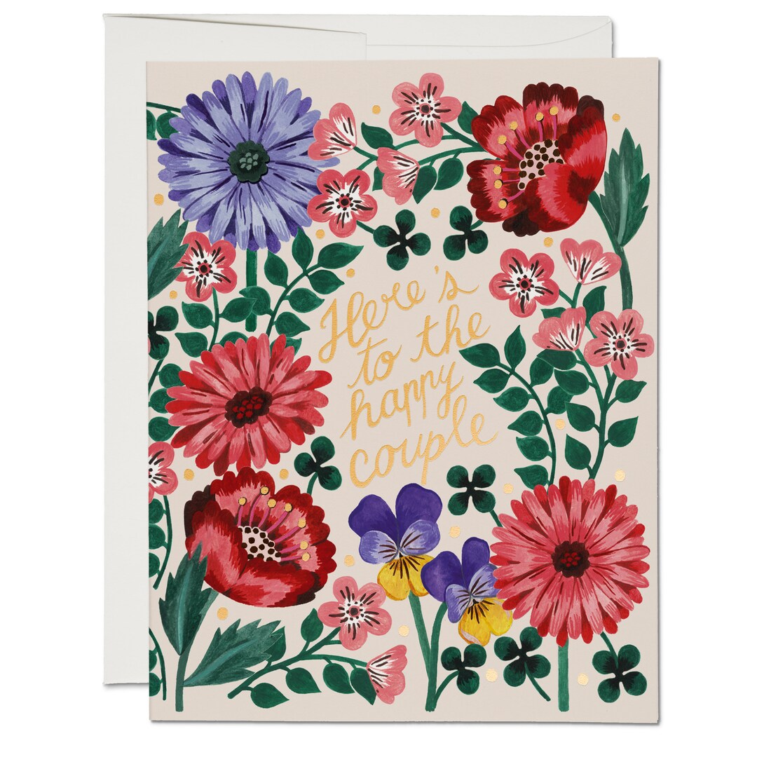 Red Cap Cards X Lily Odette Flower Field - Etsy