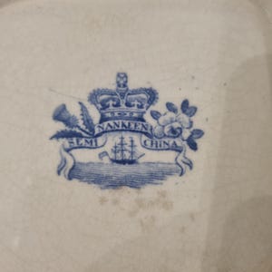 Antique Minton Nankeen Semi China Square Dish - Etsy UK
