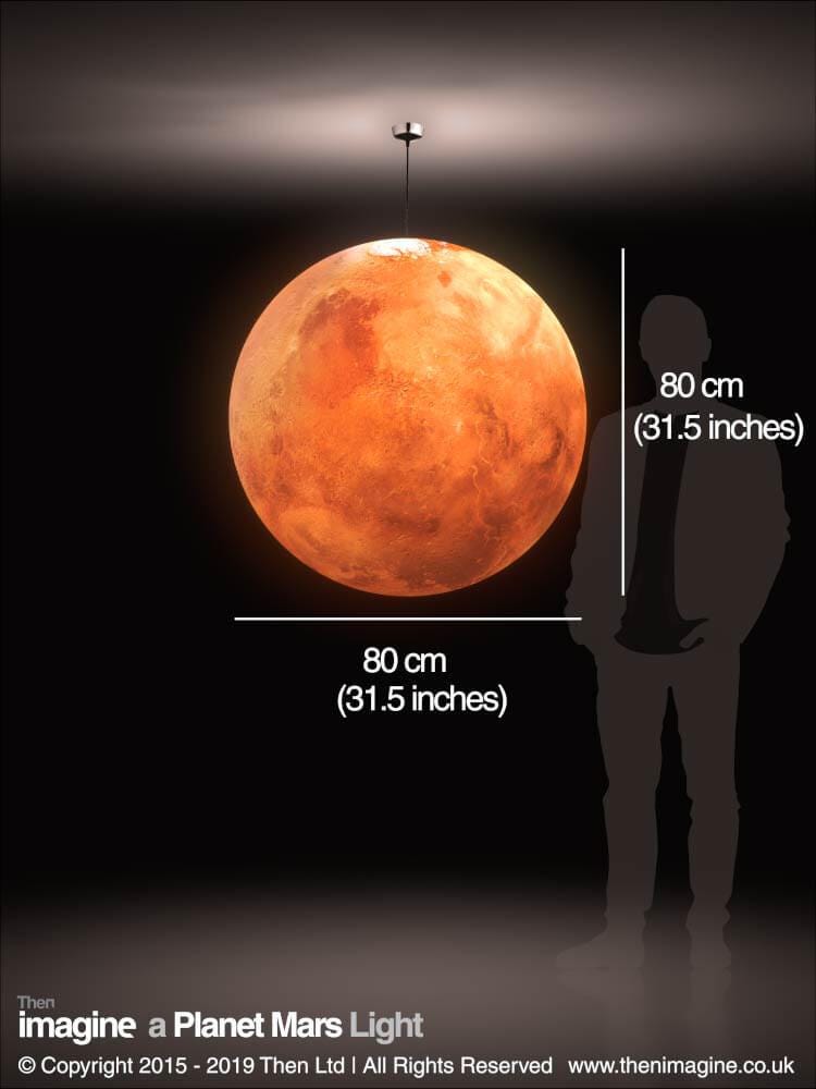 A Planet Mars Pendant Light Ceiling Shade Lamp Globe Martian Space ...