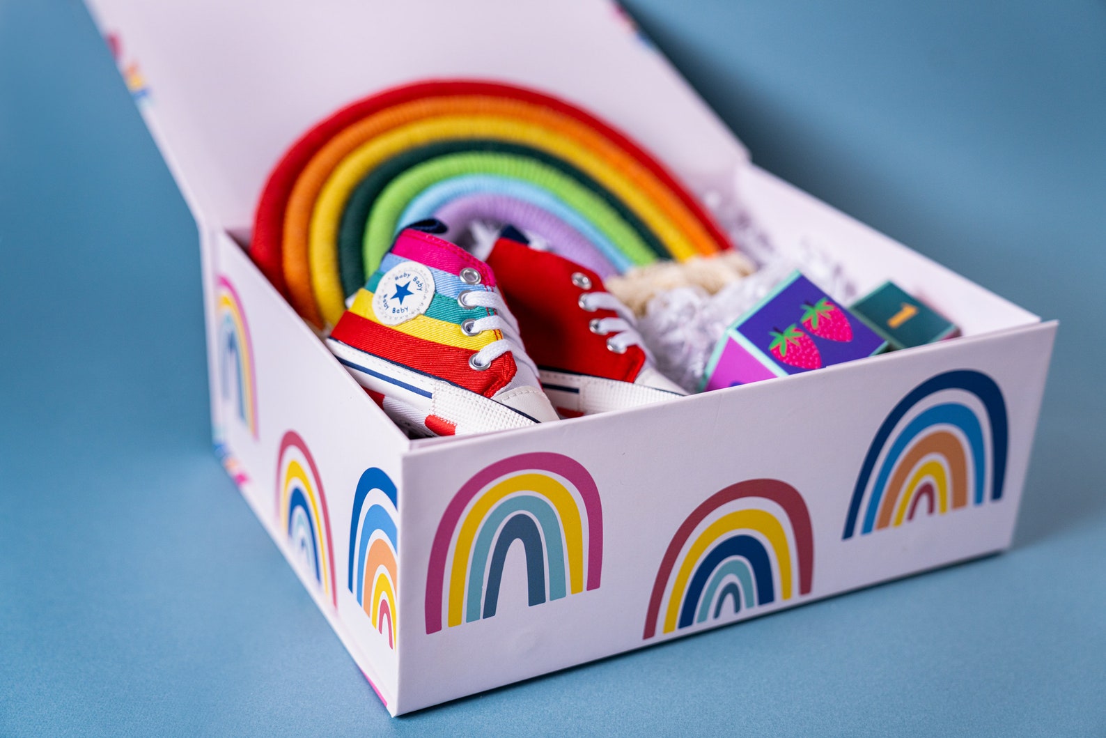 Rainbow Gift Box With Magnetic Fastening Birthday Gift Box - Etsy UK