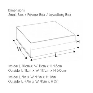 Small Rose Gold Gift Box With Ribbon - Flower Girl Gift Box - Rose Gold ...