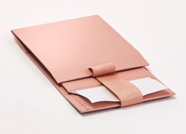 Small Rose Gold Gift Box With Ribbon Flower Girl Gift Box | Etsy