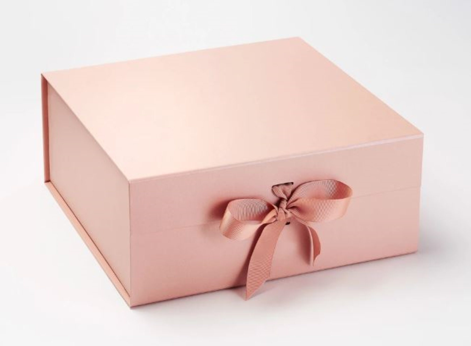 Extra Large Rose Gold Gift Box With Ribbon - Large Gift Box - Mother's ...