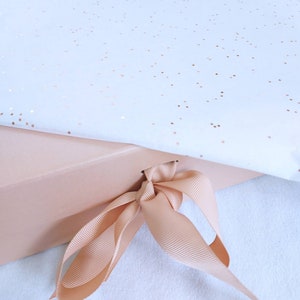 Luxury Dusky Pink Gift Box Empty Gift Box for Woman Rose Gold Gift ...
