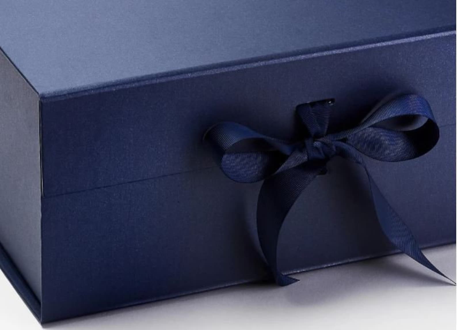 Extra Large Navy Blue Gift Box With Ribbon Large Navy Gift Box Big Gift ...