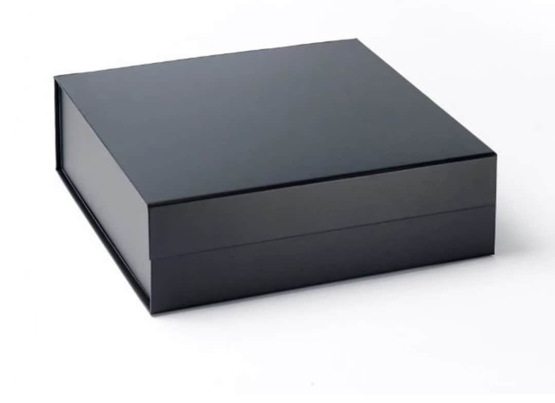 Large Square Hamper Box Black Magnetic Gift Box Large Gift - Etsy