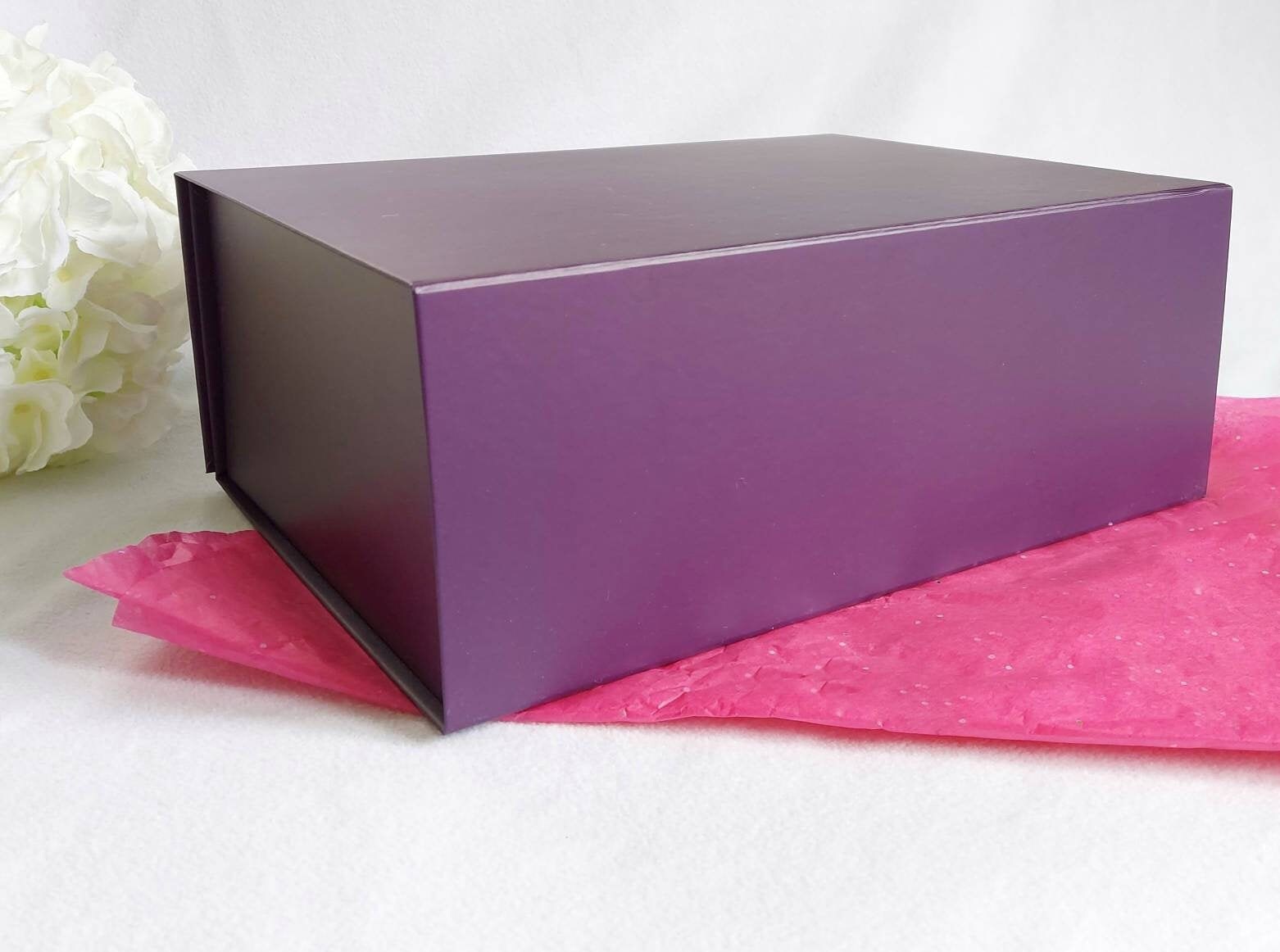 Purple Magnetic Gift Box in Various Sizes Large Medium Small - Etsy UK