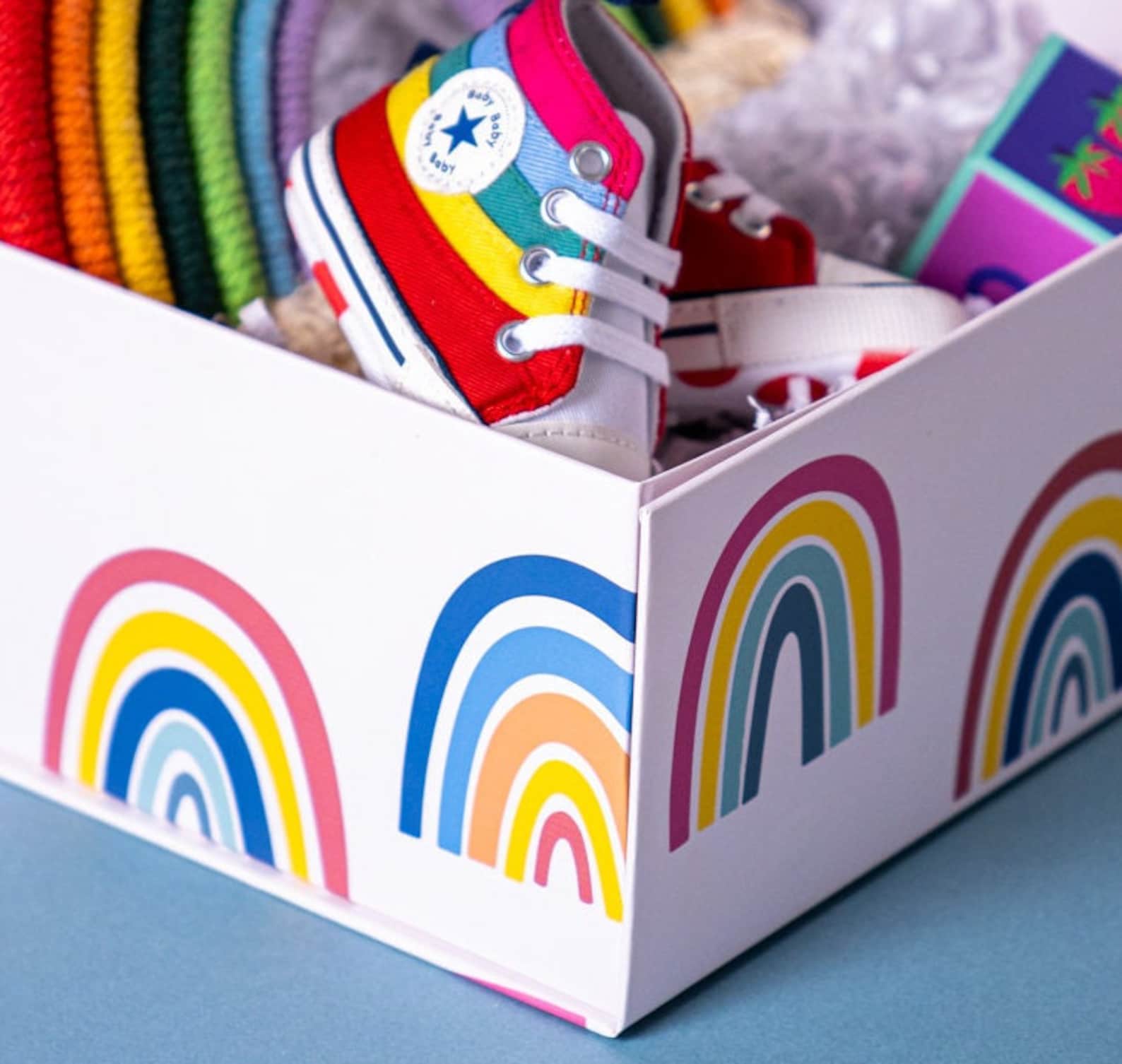 Rainbow Gift Box With Magnetic Fastening Birthday Gift Box - Etsy UK