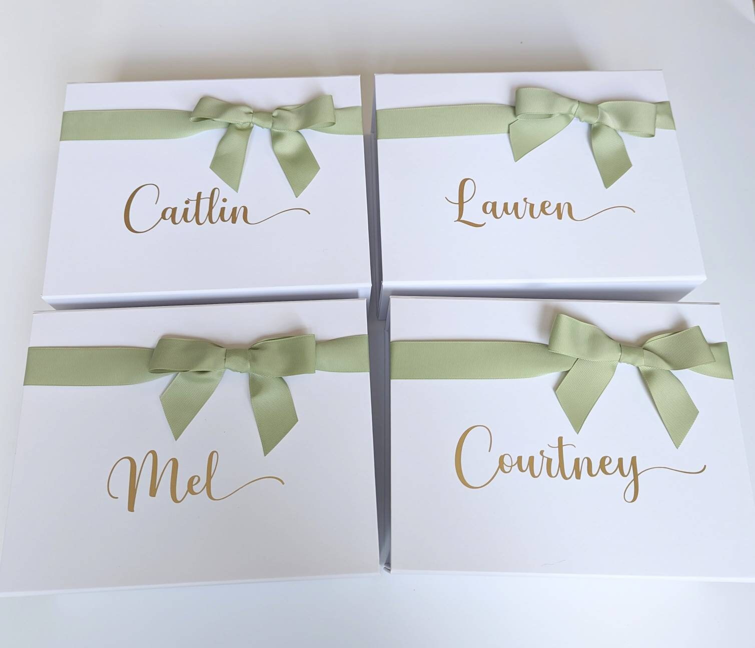 Gift Box Personalised With Ribbon Bow Large Magnetic Gift - Etsy UK