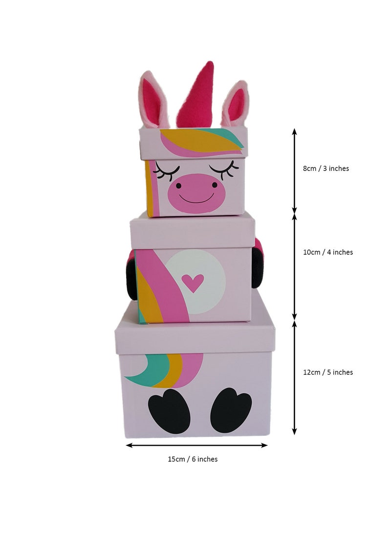 Unicorn Box Gift Box Kids Childrens Stacking Novelty Box - Etsy