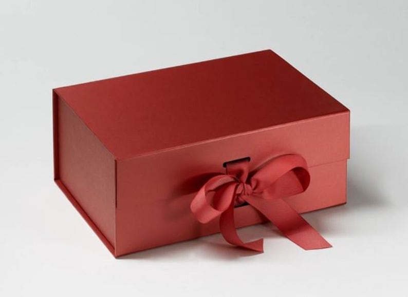 Luxury A5 Gift Boxes With Magnetic and Ribbon Fastening - Etsy UK