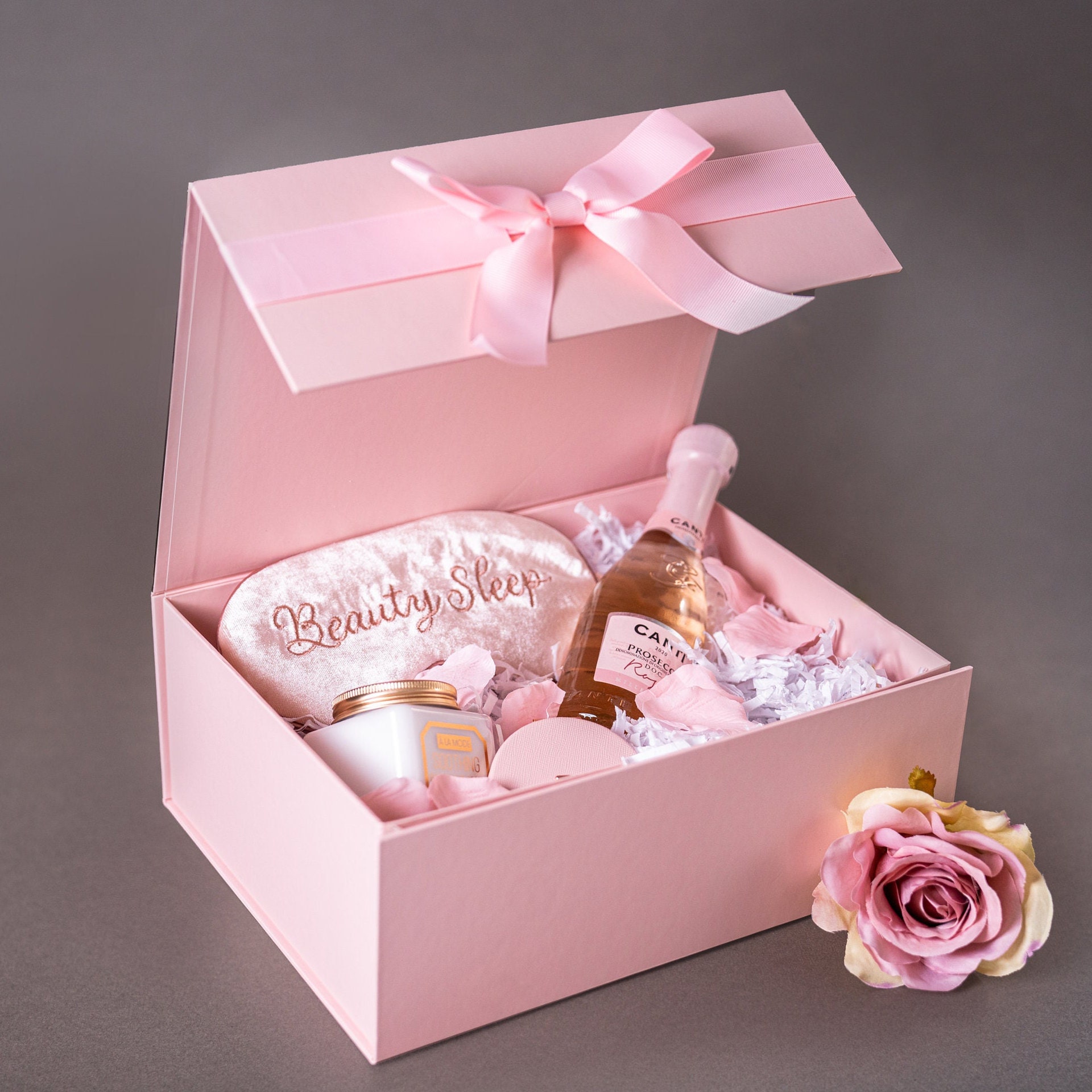 Luxury Large Gift Boxes With Gold Edge and Ribbon Bow Eid | Etsy UK