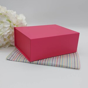 Fuschia Pink Gift Box - Hot Pink Magnetic Gift Box - Various Sizes ...