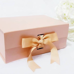 Luxury Dusky Pink Gift Box Empty Gift Box for Woman Rose Gold Gift ...