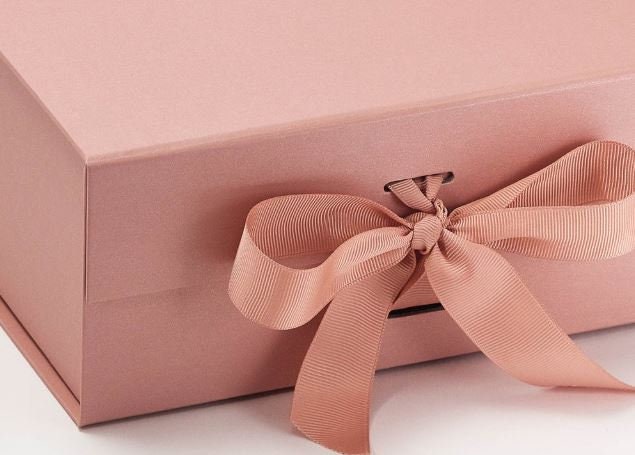 Luxury Dusky Pink Gift Box Empty Gift Box for Woman Rose - Etsy UK