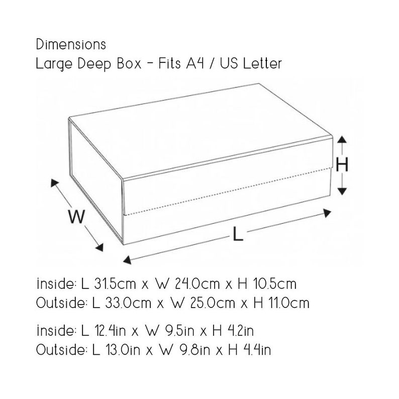 Magnetic Gift Box - Luxury Ivory Gift Box - Wedding Gift Box ...