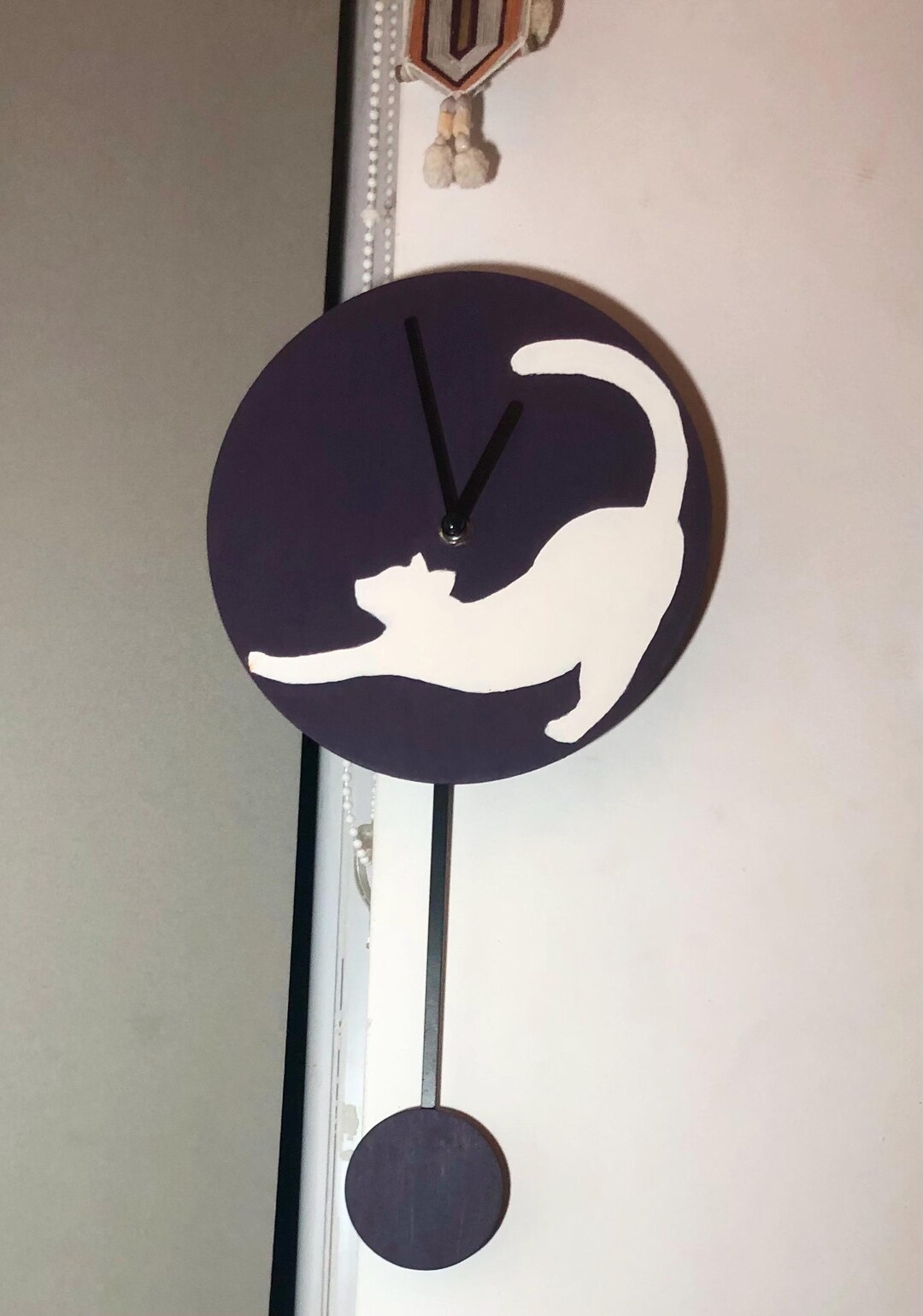 Hand Painted Pendulum Clock - Etsy