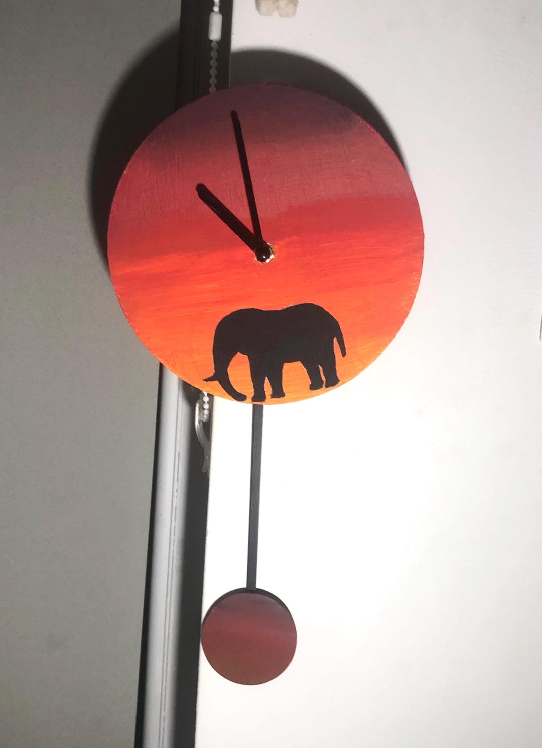 Hand Painted Pendulum Clock - Etsy