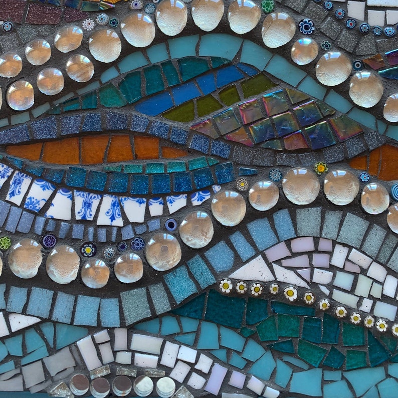 Sun Kissed Sea Mosaic Wall Art - Etsy