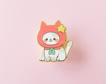 Momi the Cat Cupcake Enamel Pin // Cute, Enamel Pin, Cat, Stationery, Cupcake, Kawaii, Brooch ...