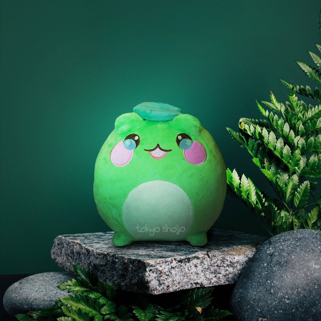Tsuyu the Frog Plushie - Pon Plush With Magnetic Lily Pad Accessory ...