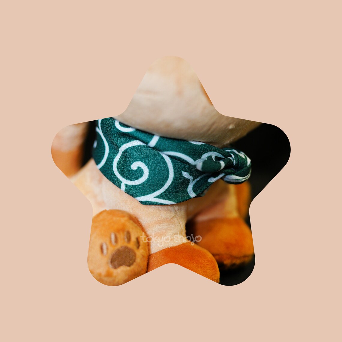 Poko the Tanuki Plushie - Pon Plush With Magnetic Leaf Accessory ...