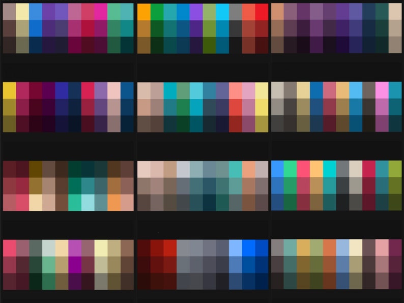 Color Palette Bundle | Procreate Color Palette | Color Wheel | Digital ...
