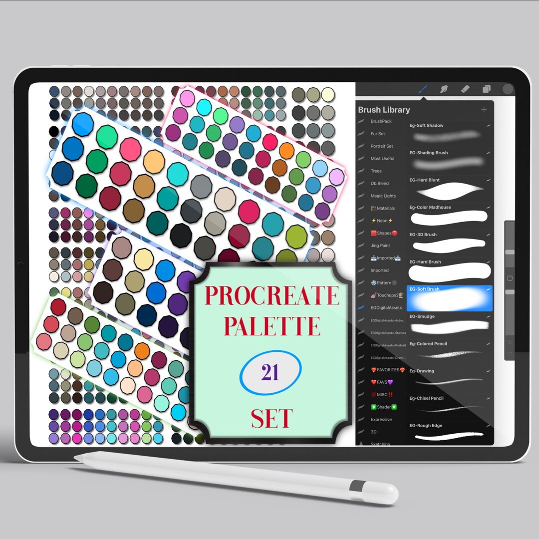 Color Palette Bundle | Procreate Color Palette | Color Wheel | Digital ...