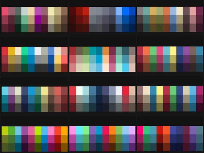 Color Palette Bundle | Procreate Color Palette | Color Wheel | Digital ...