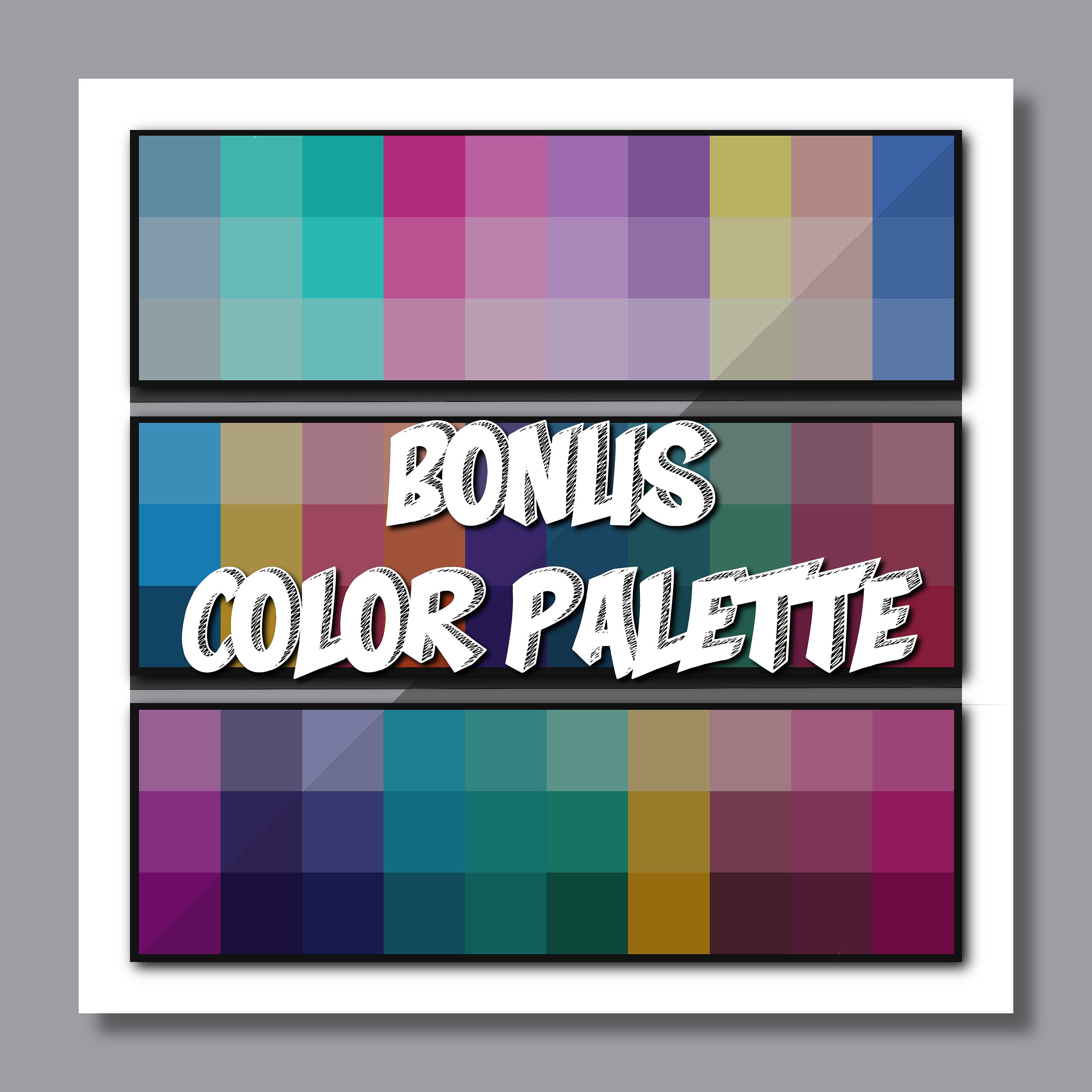 Calligraphy Procreate Calligraphy Color Palettes Digital Lettering iPad ...