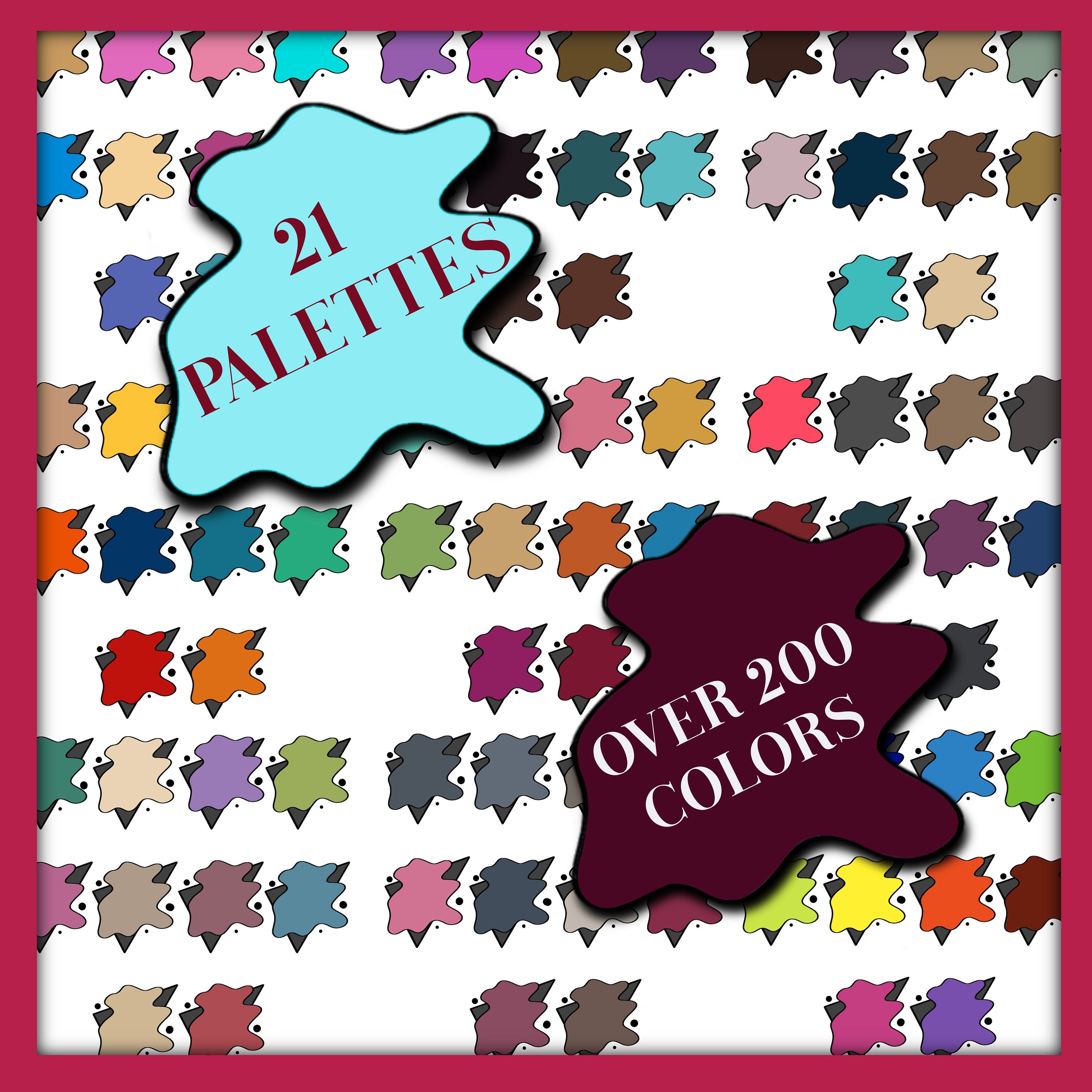 Premium Procreate Color Palette and Brush Set Digital Files for ...