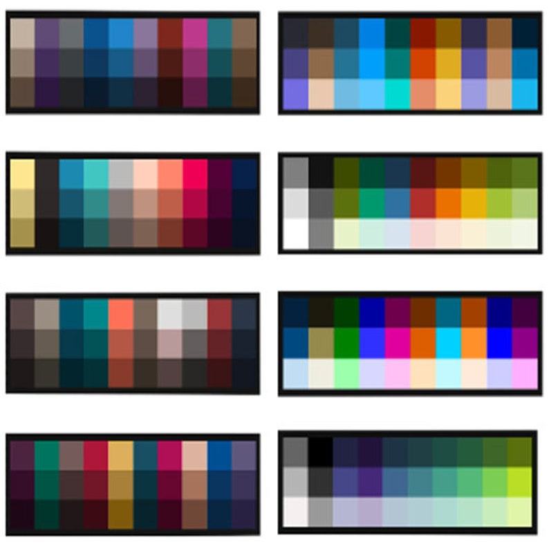 Vibrant Procreate Color Palette Set With Bonus Brushes and Art Palette ...
